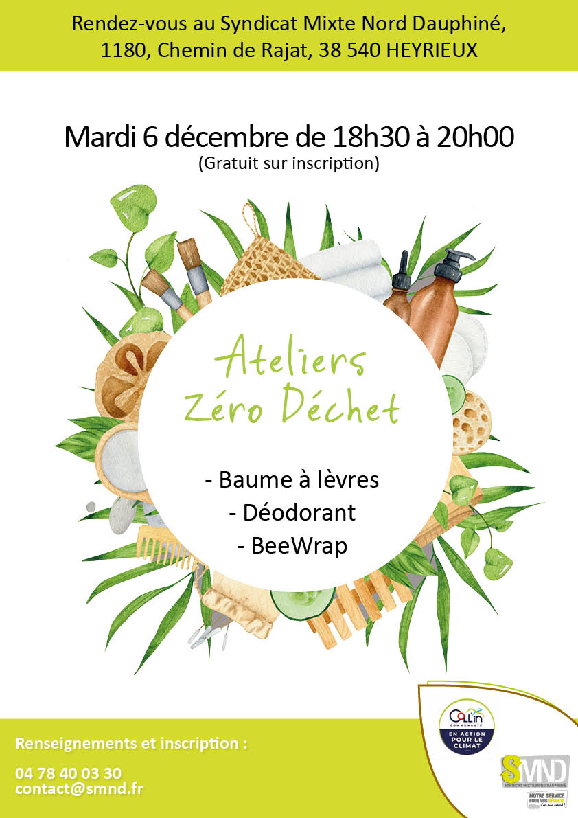 ATELIER « ZÉRO DÉCHET » 2022 - SMND